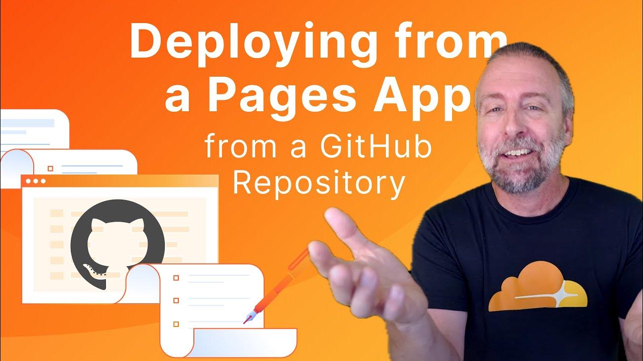 Deploying from a Cloudflare Pages app from a GitHub repository - YouTube