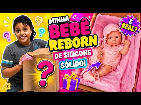 Unboxing Bebê Reborn: Conhecendo Minha Boneca de Silicone Sólido