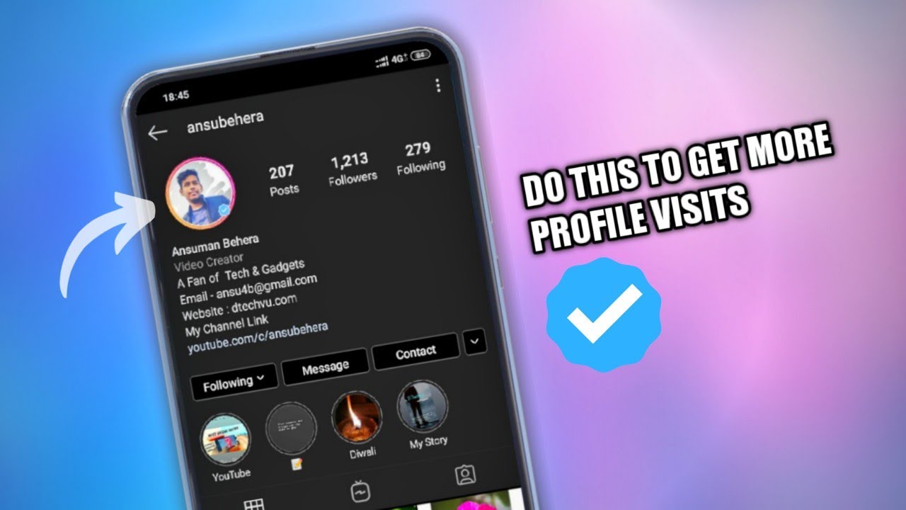 Add Colorful Border and Blue Verification Tick to Instagram DP | Insta ...