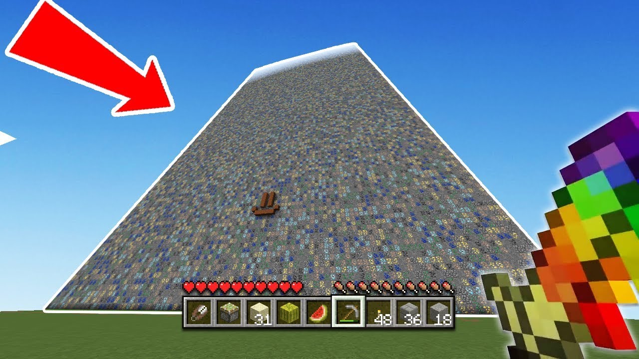 256 BLOCK TALL WALL OF PURE CASH! (Minecraft SkyBlock) - YouTube
