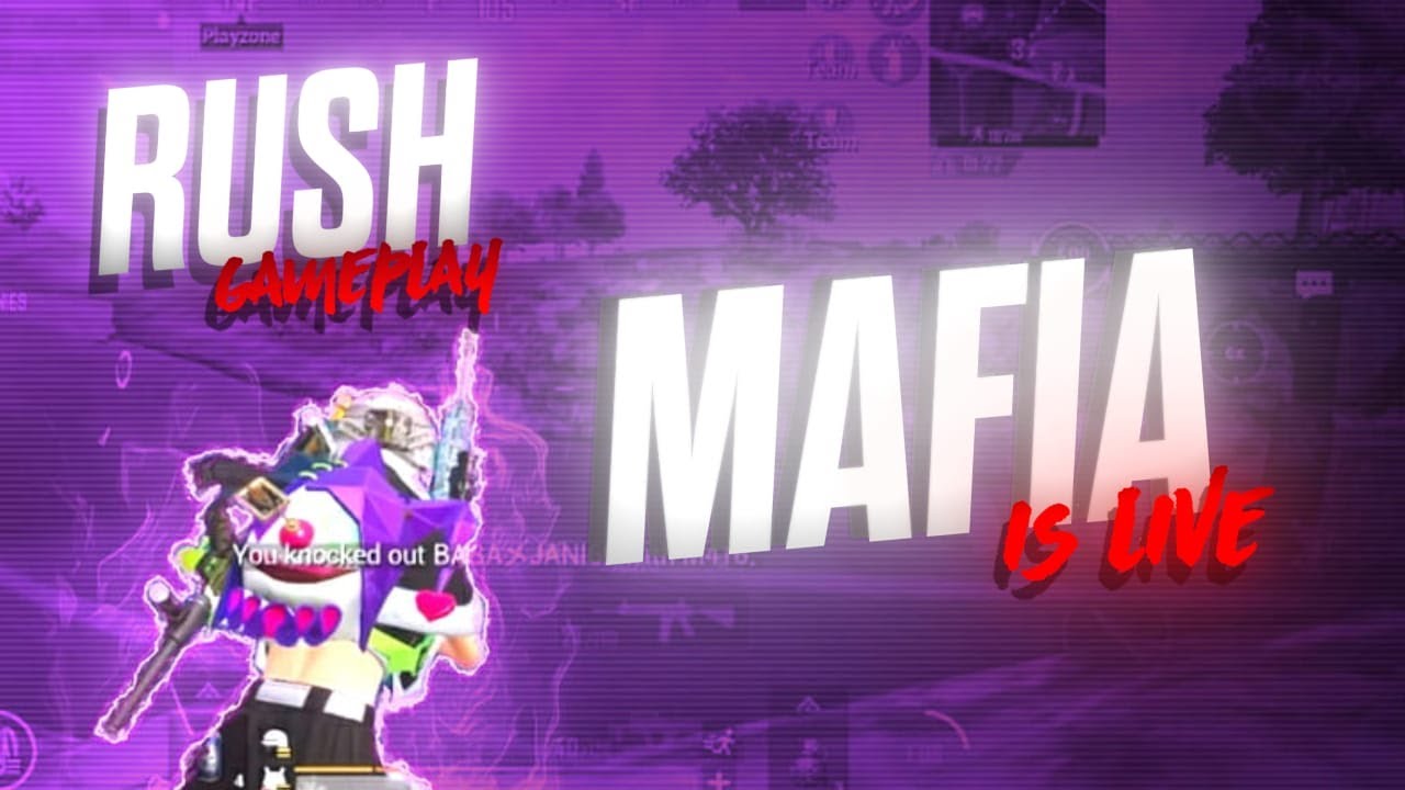 MAFIA IS LIVE | RUSH GAMEPLAY| live road 1K BGMI - YouTube