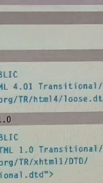 Why we use (! DOCTYPE HTML) - YouTube