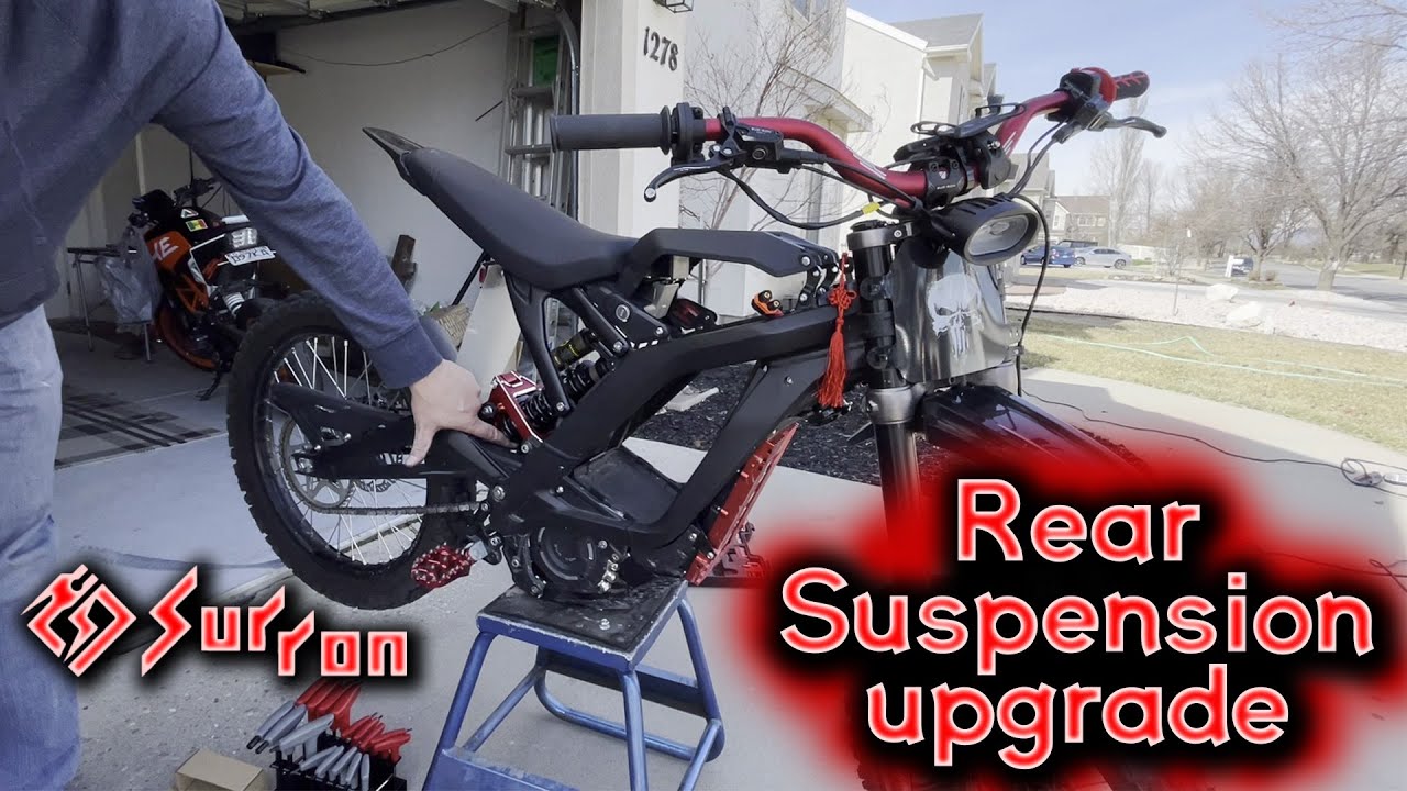 Sur-Ron Rear Shock upgrade 650lb spring with new linkage and triangle ...