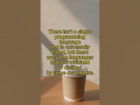 What programming language do you hate? #fact #programming #coding - YouTube