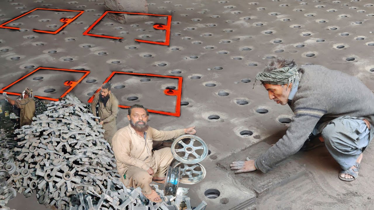 How Manufacturing of a Cart Tire Rim using melted Aluminum and Steel ...
