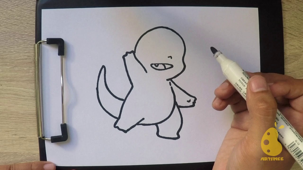 How to Draw cute charmander - YouTube