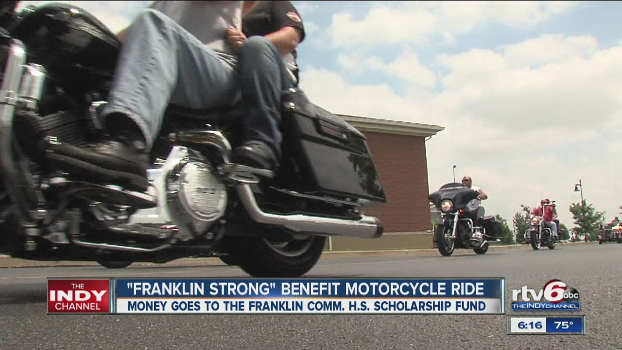 Community rallies for 'Franklin Strong' motorcycle ride - YouTube
