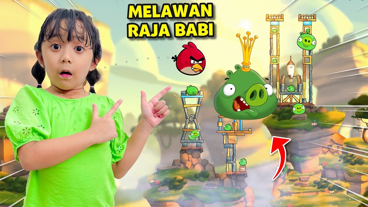 SAMANTHA MENGALAHKAN RAJA BABI RAKSASA DI ANGRY BIRDS 2 😱 GAME VIRAL ...