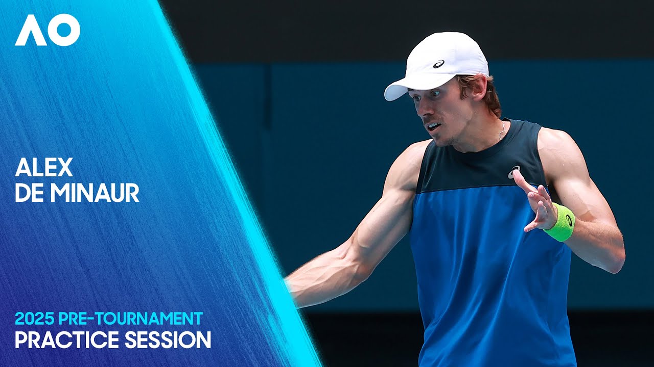 Alex de Minaur Practice Session | Australian Open 2025 - YouTube