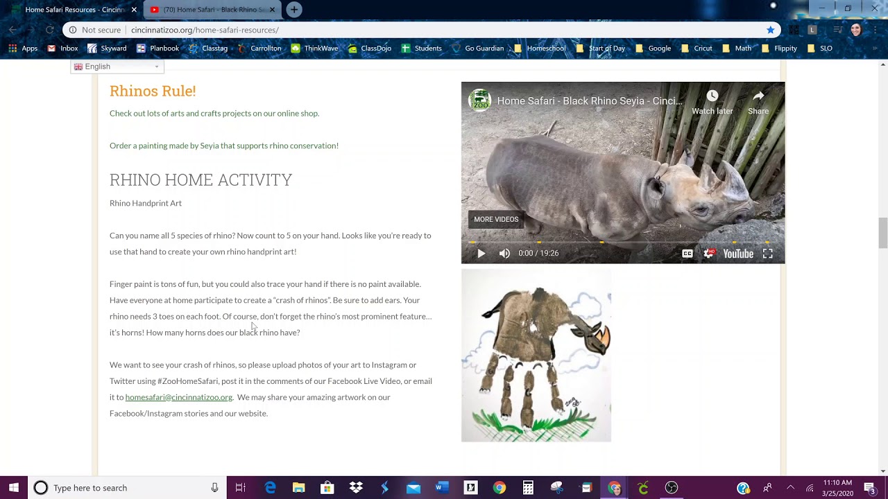 Seyia the Black Rhino - YouTube