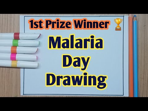World Malaria Day Drawing| World Malaria Day Poster Drawing Easy Steps ...