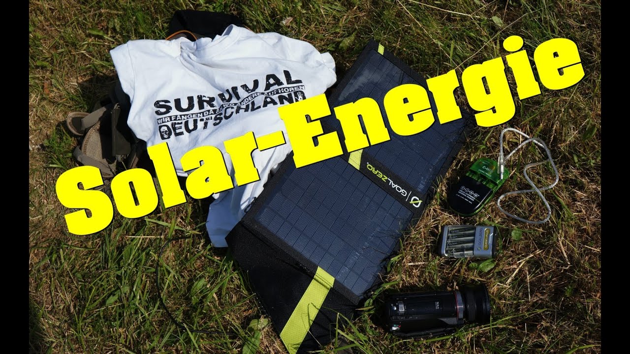 SURVIVAL Solar- Energie GOALZERO - YouTube