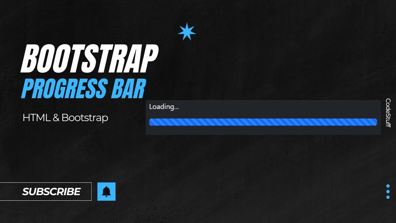 How to make a Bootstrap Progress Bar | Tutorial - YouTube
