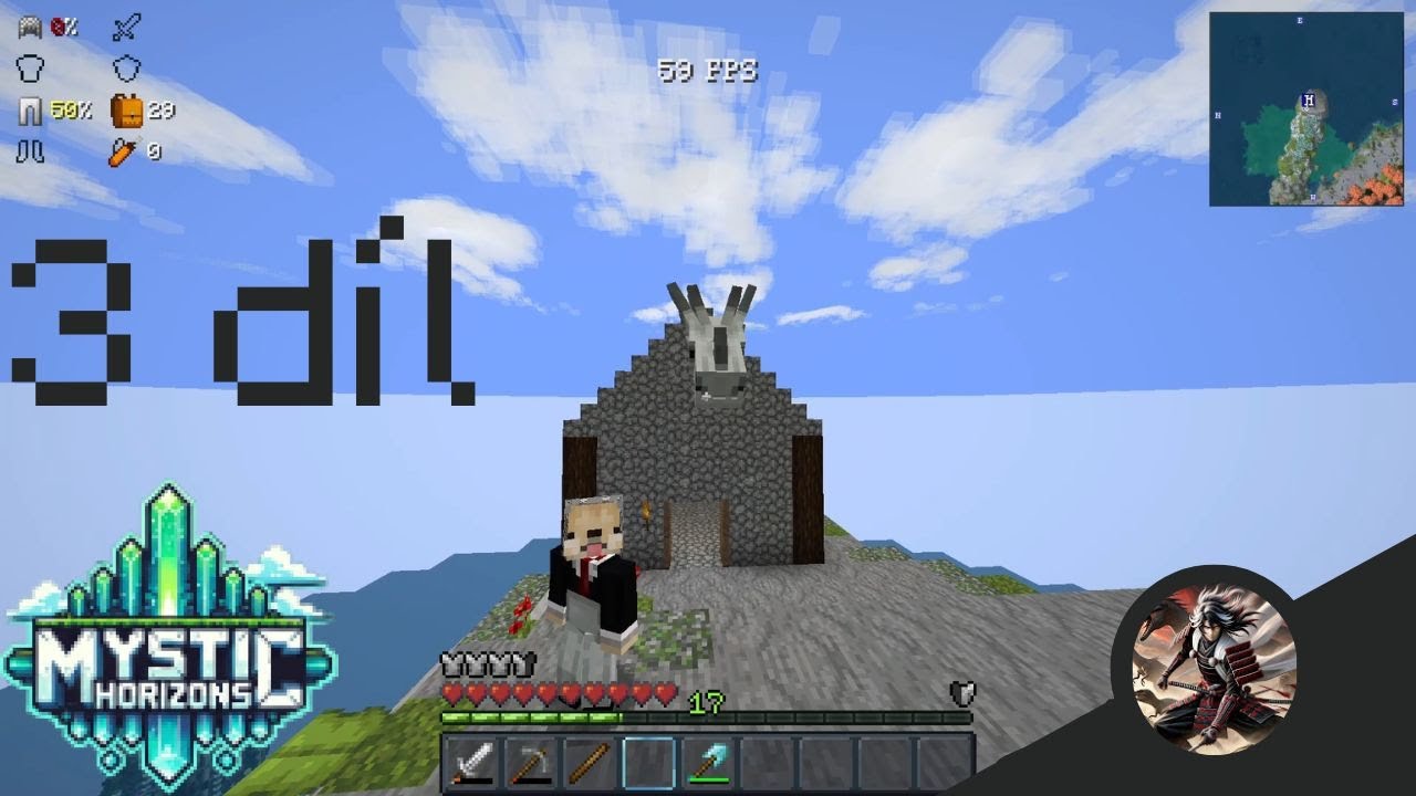 Hraju Minecraft Mystic Horizons dokončil jsem dům (3 díl) - YouTube