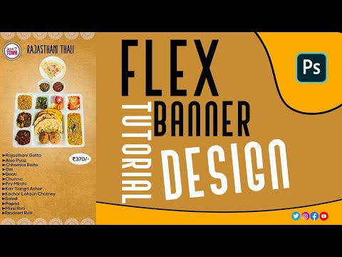 Rajasthani Thali Flex Design in Photoshop ||Flex Design||Banner Design ...