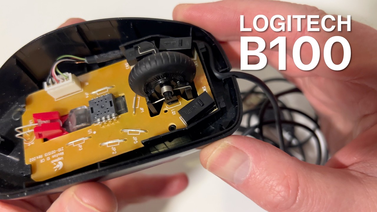 Logitech B100 Mouse Disassembly, Repair & Reassembly - YouTube