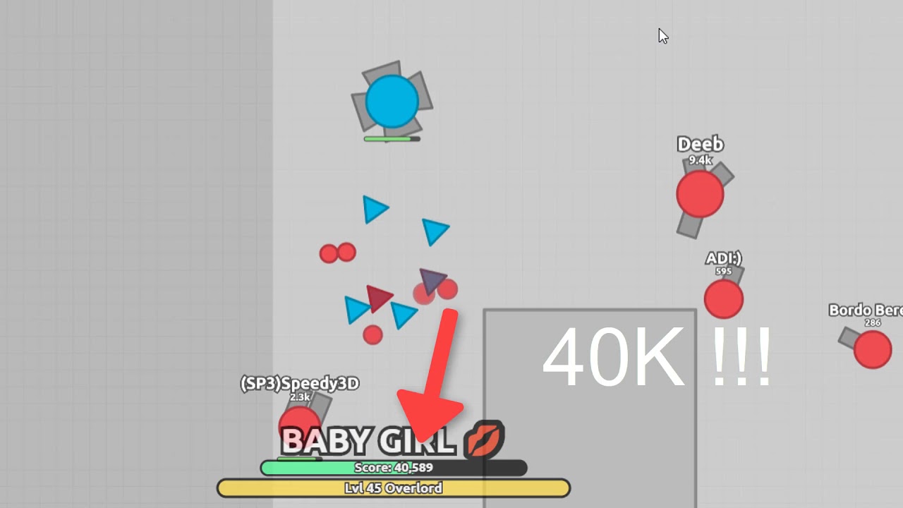 59.000 Score in 3 minutes | Diep.io Trick - YouTube
