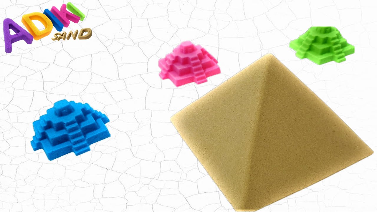 Kinetic Sand Playing Video - Pyramid Cutting - Relaxing and Satisfying ...