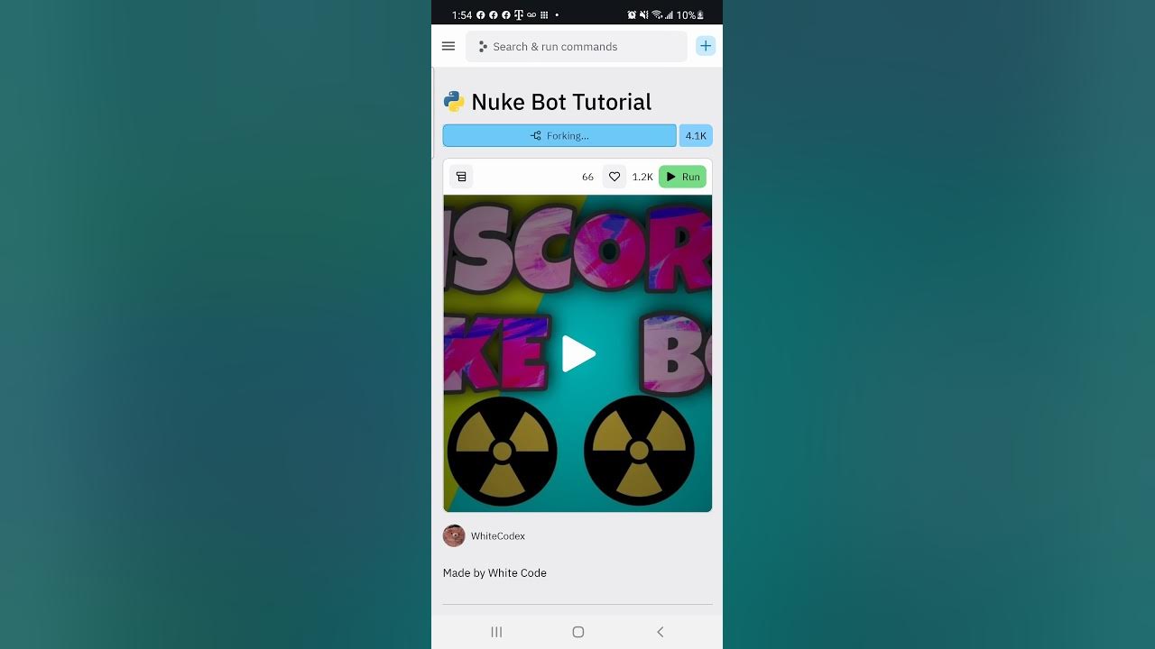 how to make a nuke bot with replit - YouTube