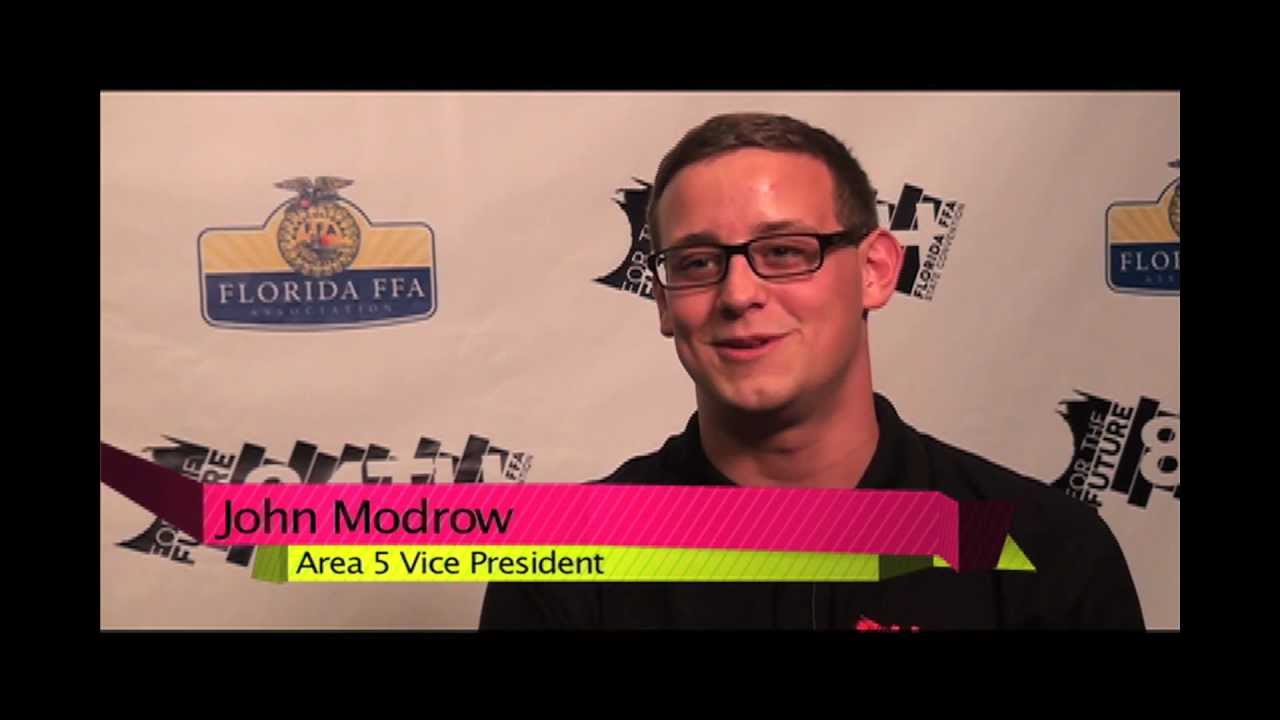 John Modrow, Florida FFA Area 5 Vice President: 84th Annual Florida FFA ...