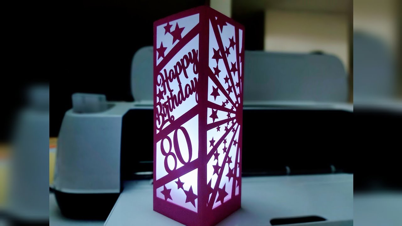 Paper Lantern Customizable Cricut Lantern cut files SVG Birthday ...