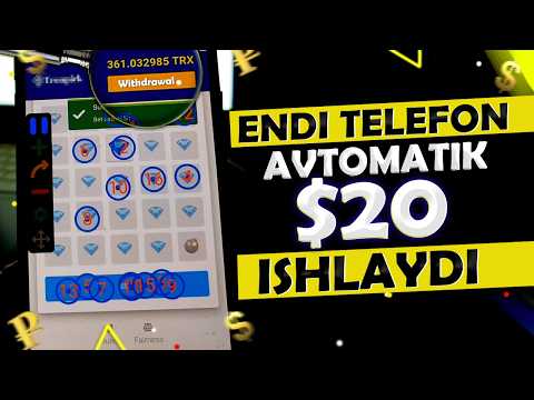 SARMOYASIZ 20$ pul ishladim - Telefonda AVTOMATIK pul ishlash