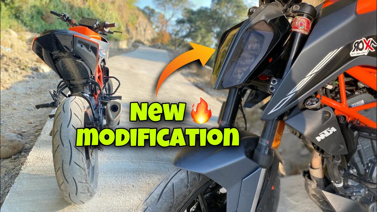 NEW MODIFICATIONS 🔥 || KTM DUKE 390(bs6)🏁 || AsHu46 - YouTube