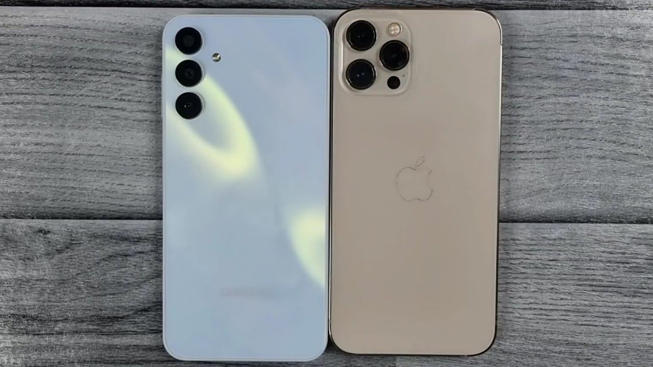 SAMSUNG A15 vs iPhone 12 Pro Max - YouTube