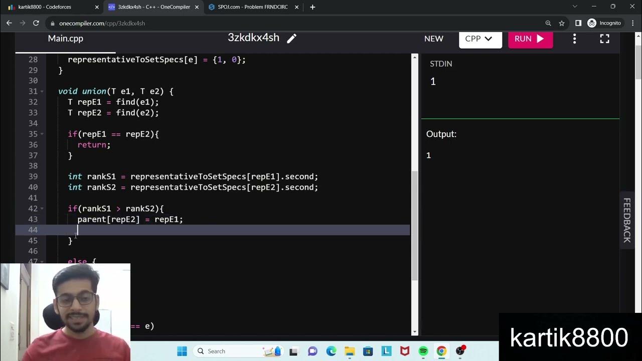 DSU | SPOJ Problem | Generic Implementation | Walkthrough - YouTube