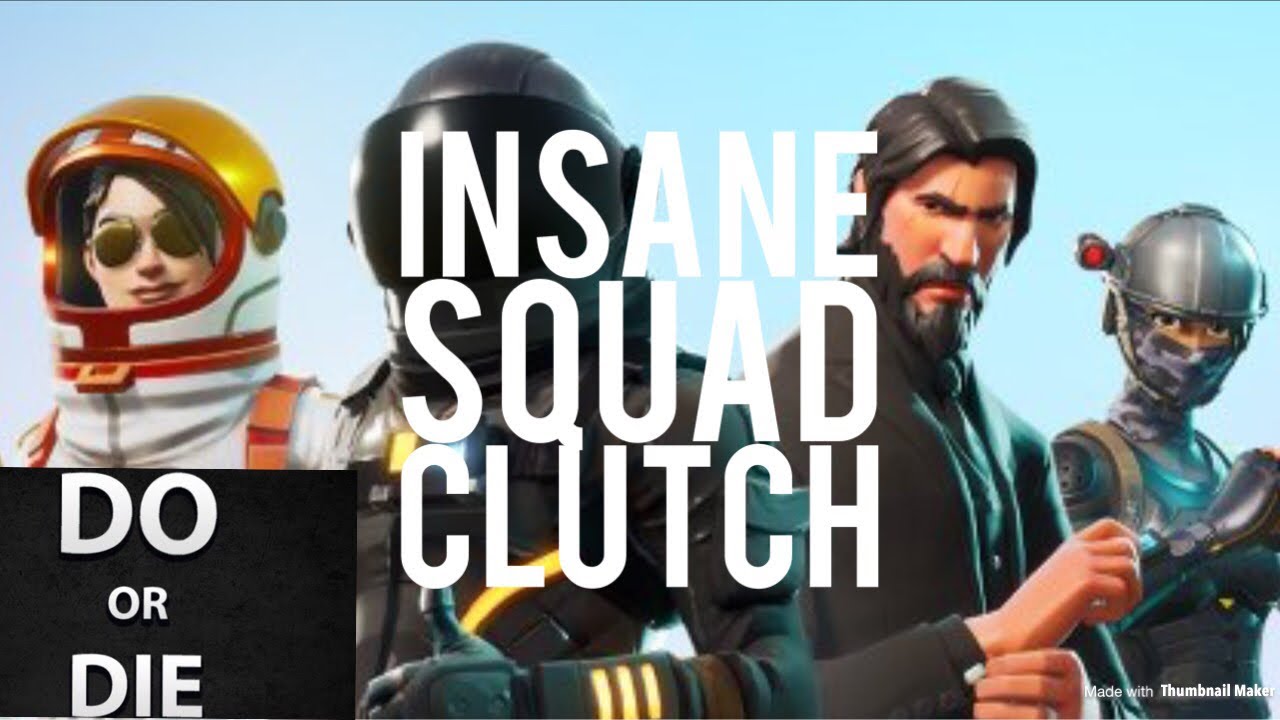 Insane Clutch Fortnite Squads Squad Wipes Youtube