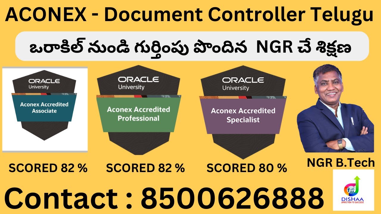 ACONEX TRAINING -DOCUMENT CONTROLLER TELUGU - YouTube
