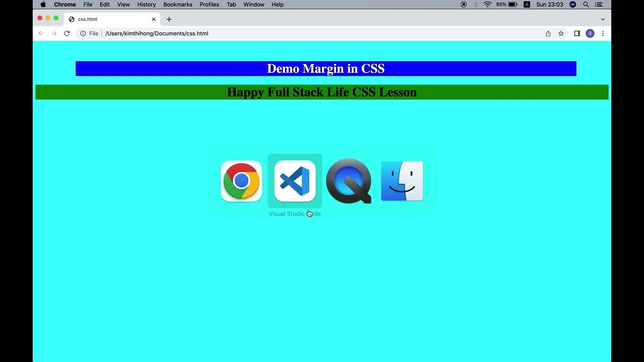 Basic CSS Lesson 8: CSS margins. Left margin, right margin, top, bottom, and auto margin. - YouTube