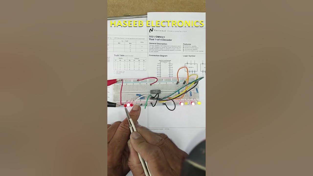 DM9321Dual 2 Line Address Decoder #shorts #decoder - YouTube