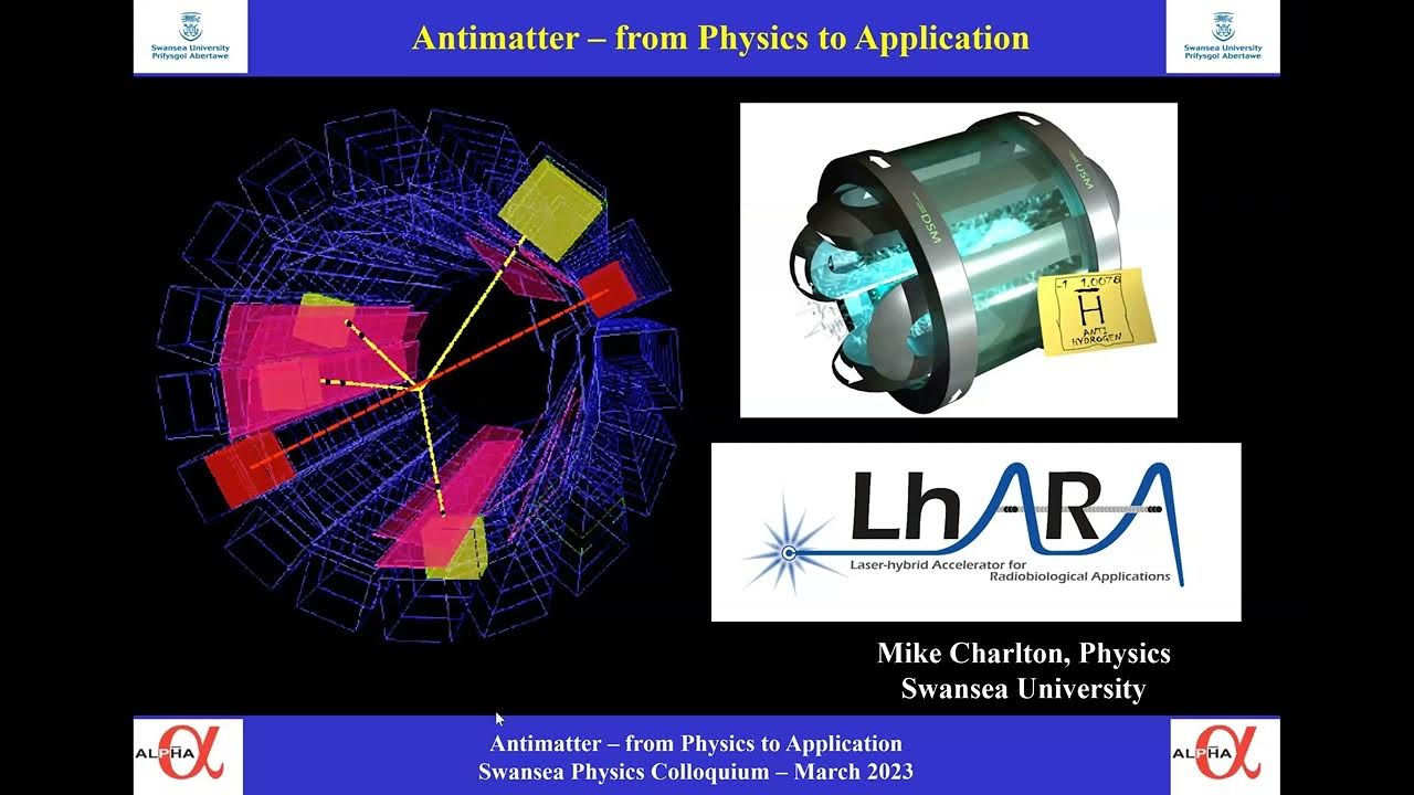 Antimatter- from Physics to Application. Professor Mike Charlton ...