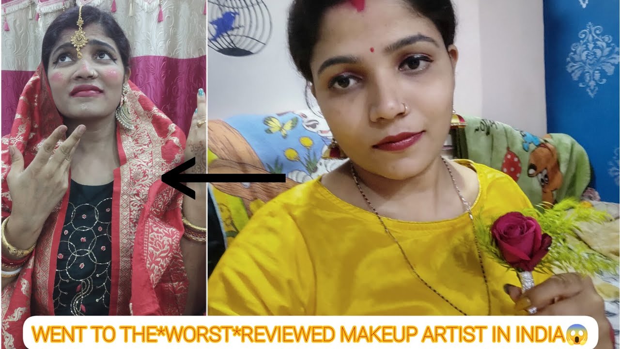 I WENT TO THE*WORST*REVIEWED *BRIDAL*MAKEUP ARTIST IN INDIA 😱😨😭||GONE WRONG||RS-1000😱||🤩 # ...