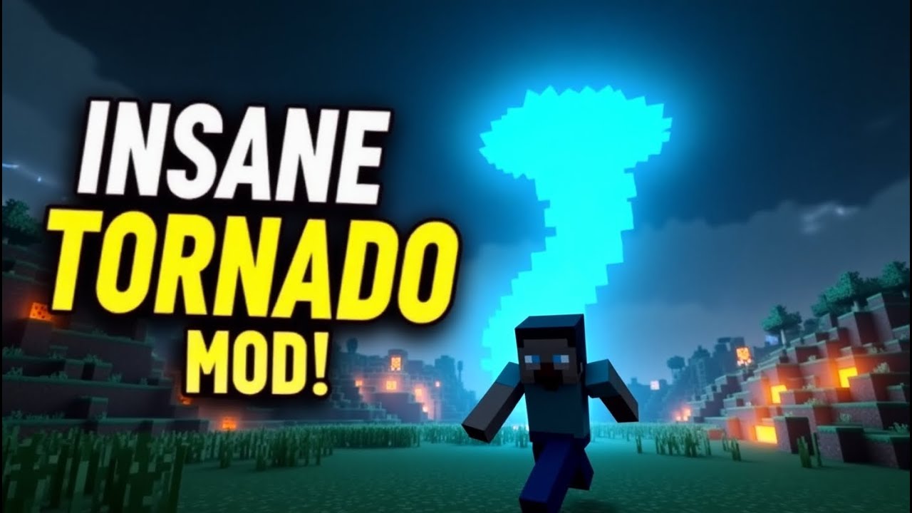 "Minecraft Tornado Mod: INSANE Destruction! 😱" - YouTube