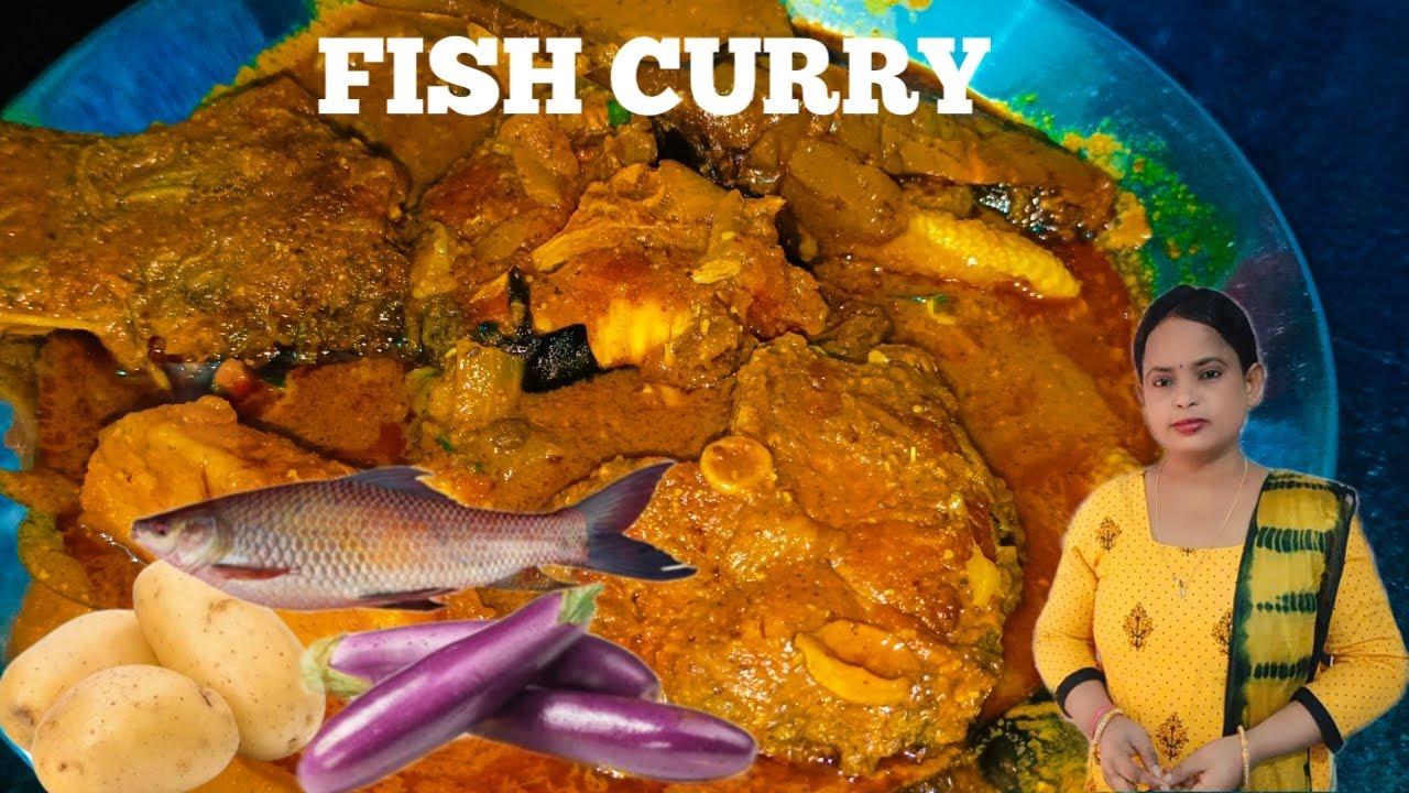 Bengali style rehu fish curry recipe - YouTube