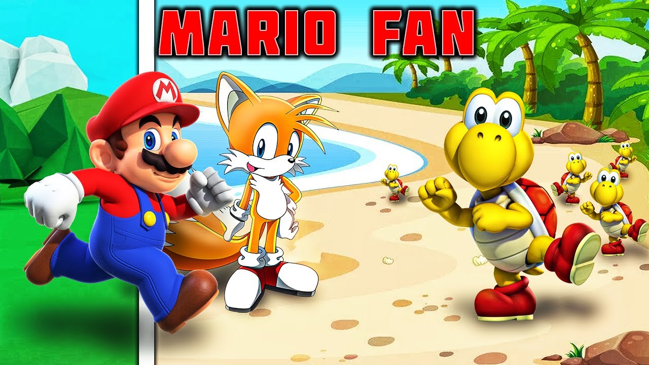🔥Epic Showdown: Mario & Miles Tails vs.Koopa Troopa & Giant Tortoise ...