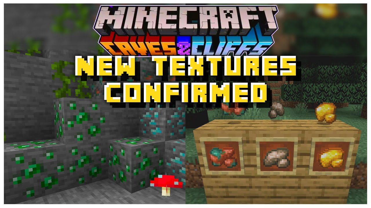 NEW Raw Ore Textures CONFIRMED By Mojang | Minecraft 1.17 Caves ...