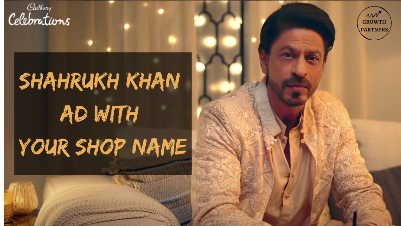 How to create Shahrukh Khan ad with your shop name. :) - YouTube