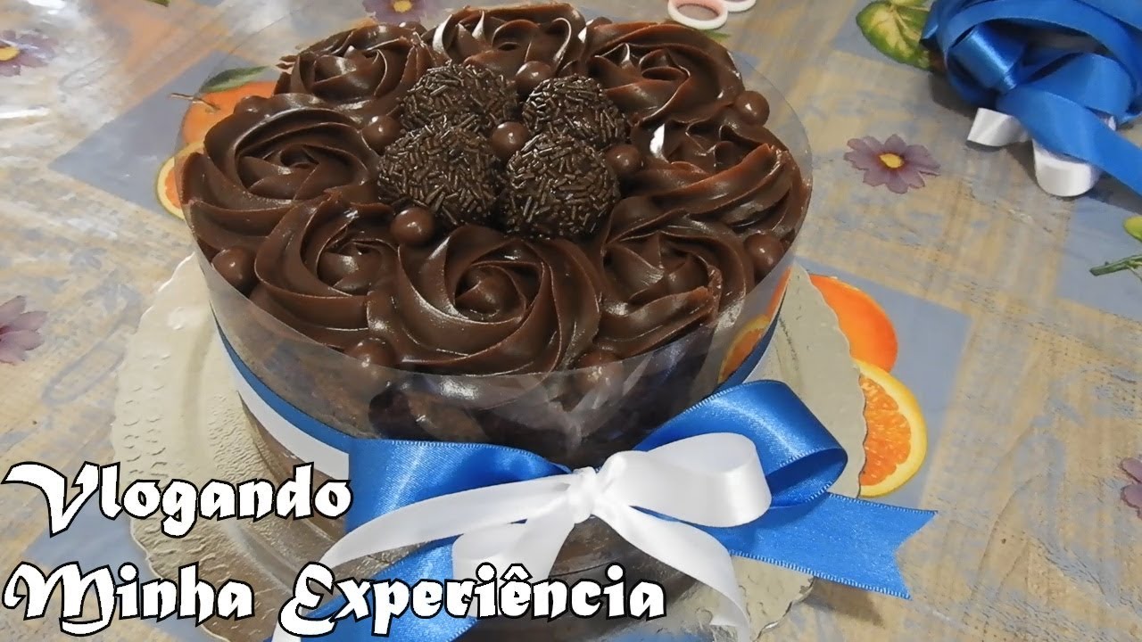 Primeira Encomenda Bolo no Acetato-Decoração Simples - YouTube