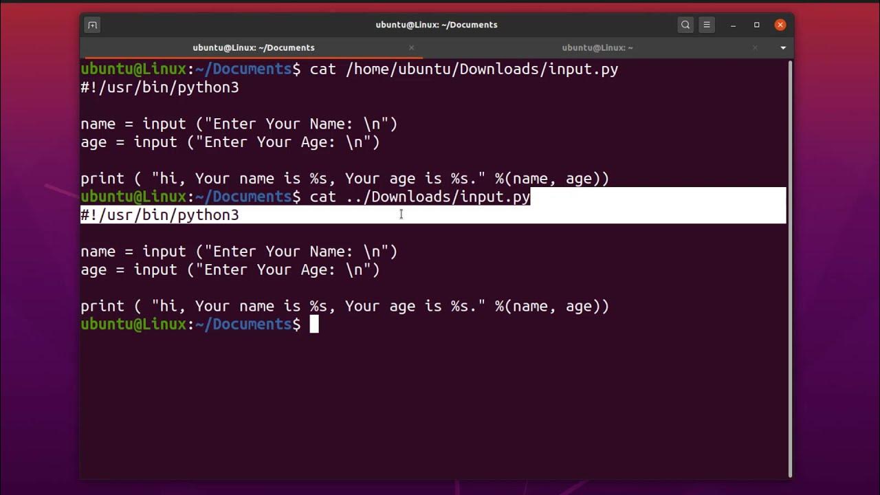 Linux Basics Stdin Stdout And Stderr Absolute And Relative Path Getinfo Youtube