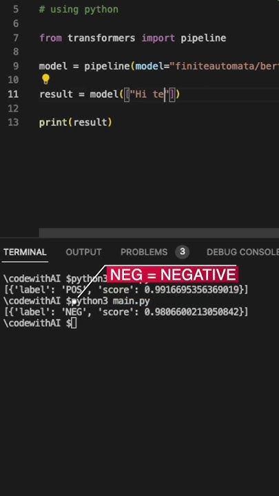 🤗 huggingface sentiment analysis model using transformers | machine learning - YouTube