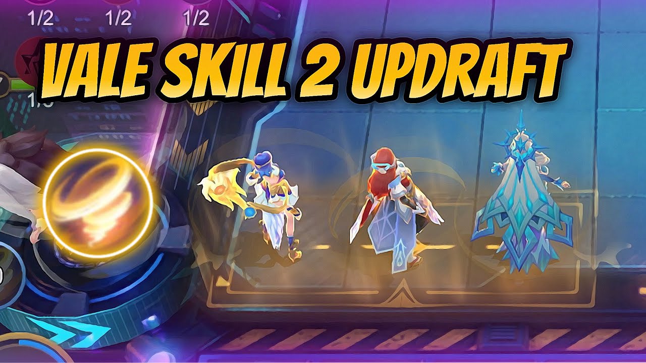 VALE SKILL 2 UPDRAFT STRONGEST COMMANDER IN MAGIC CHESS MLBB - YouTube