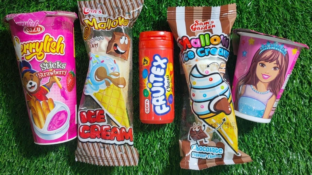 MELLOW ICE CREME | FRUITEX AND ALL SWEET CANDY ASMR | SWEET FOOD - YouTube