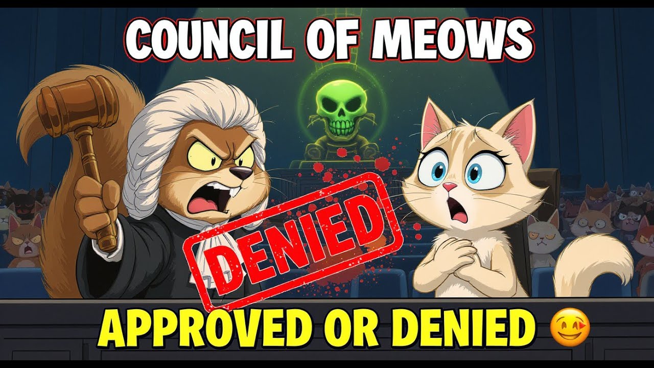 Cat Council 😾 Every Cat Meow Must Be Approved or DENIED - YouTube