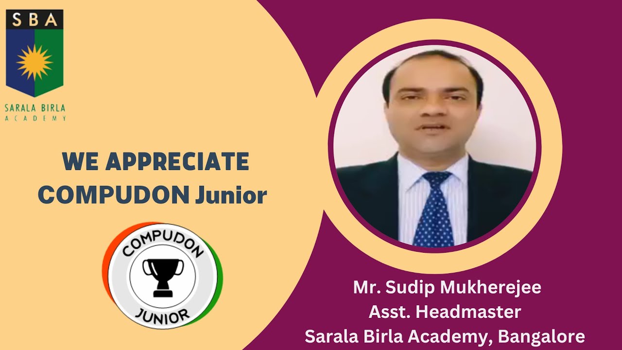 Mr. Sudip Mukherejee, Asst. Head Master, Sarala Birla Academy ...