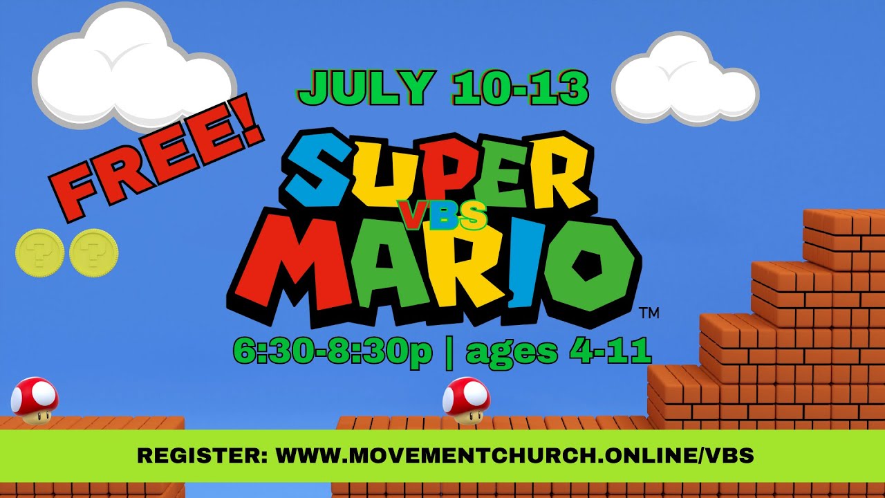 Super Mario VBS 2023 at Movement Church - YouTube