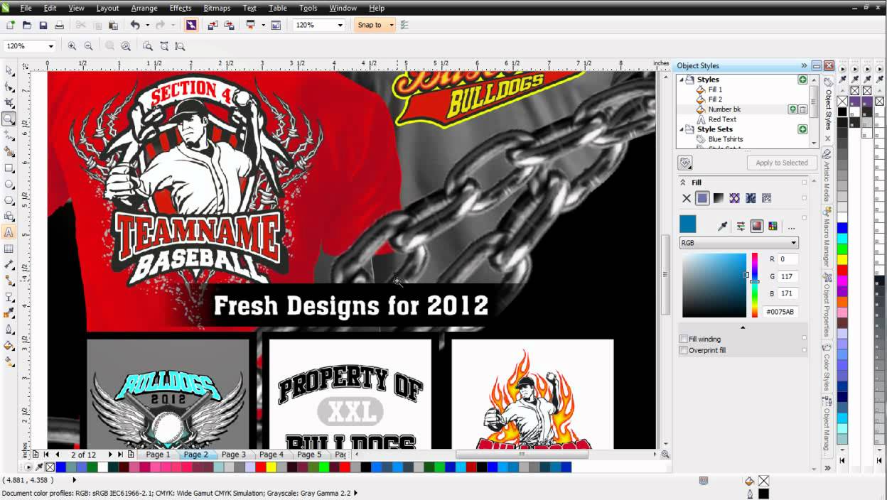 CorelDRAW X6 new Object Styles tutorial - YouTube