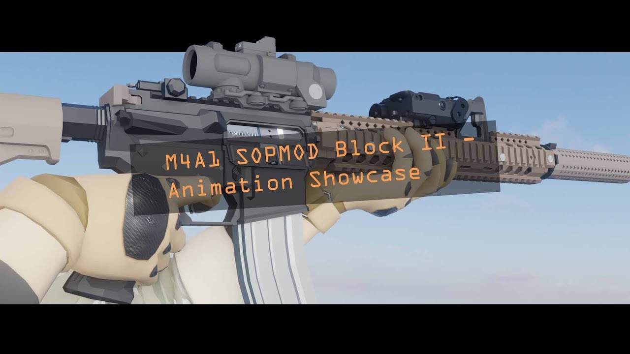[Blender] M4 SOPMOD Block II Animation Showcase - YouTube